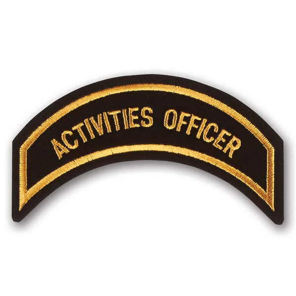 Gold Activities Officer Patch | Norscot HOG Store