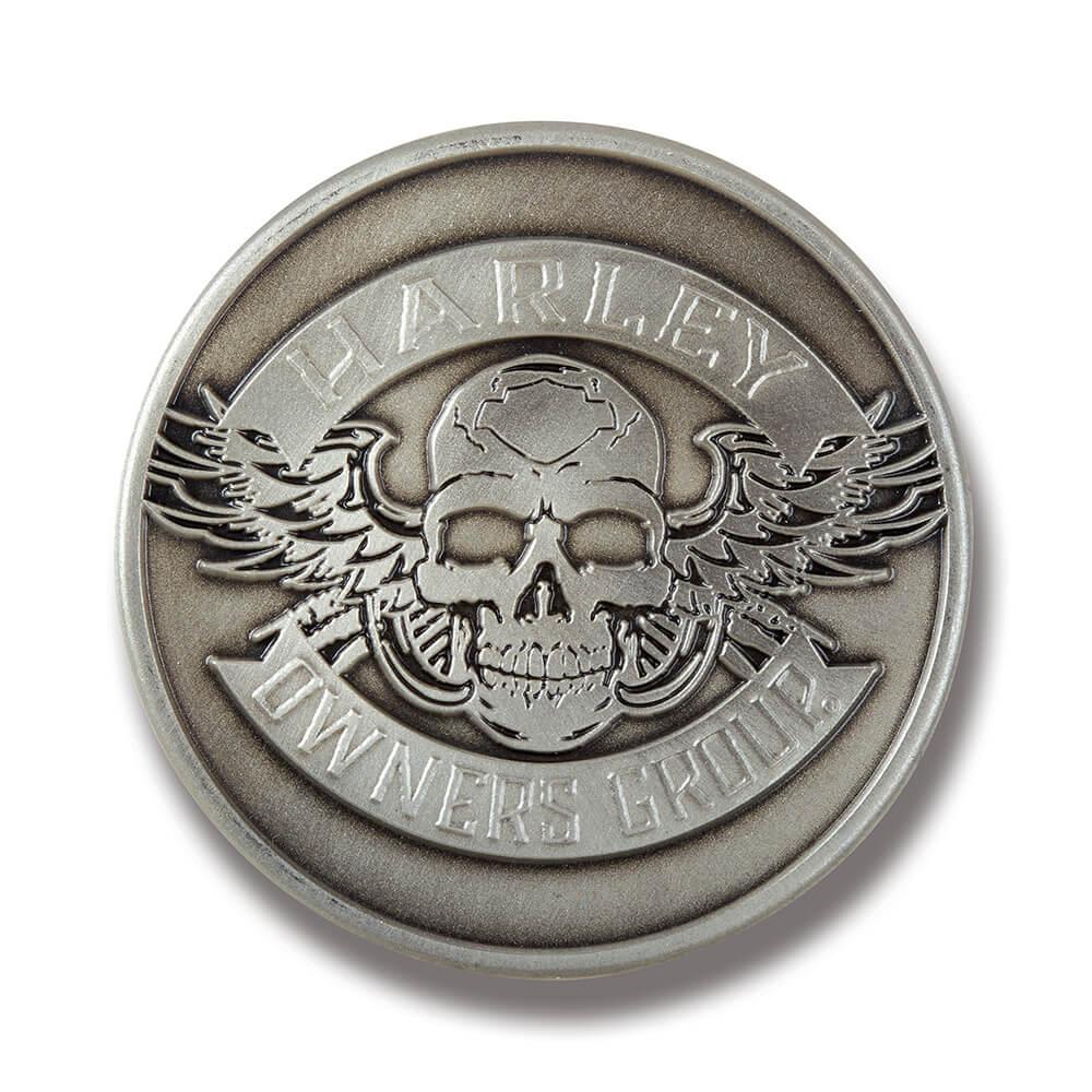 Winged Skull Challenge Coin | Norscot HOG Store