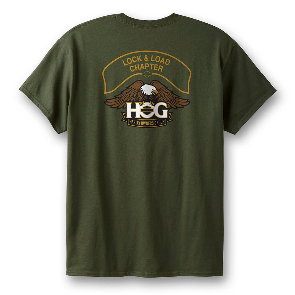 Military Green Short Sleeve Chapter T-Shirt | Norscot HOG Store