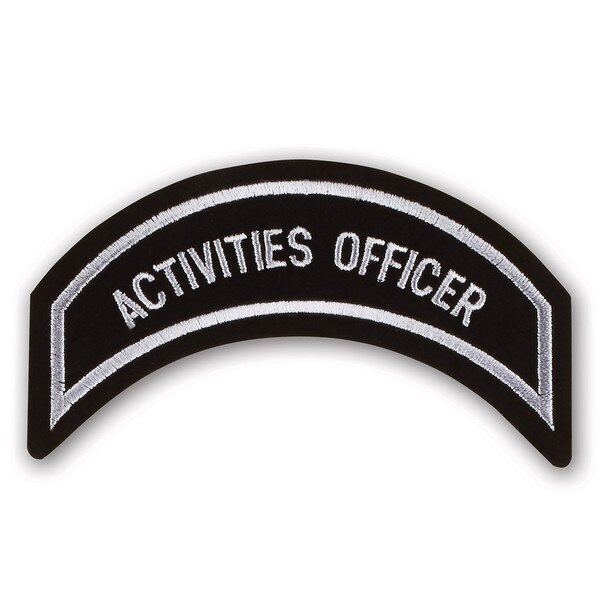 Silver Activities Officer Patch | Norscot HOG Store